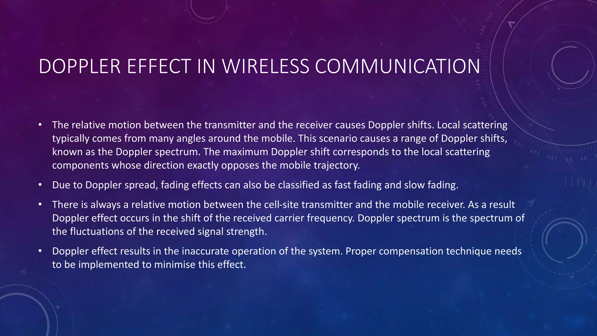 Fading & Doppler Effect | PPTX