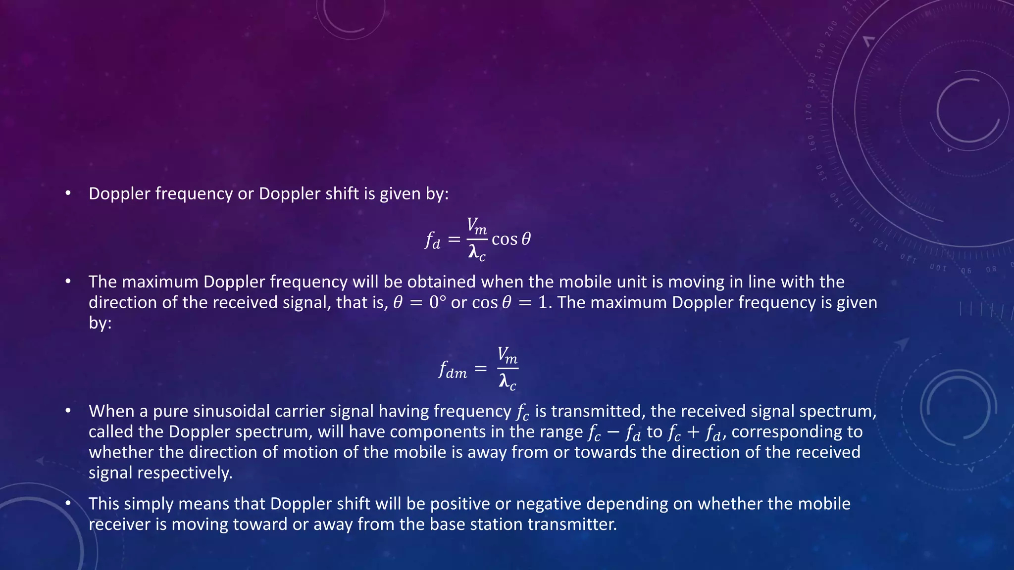 Fading & Doppler Effect | PPTX