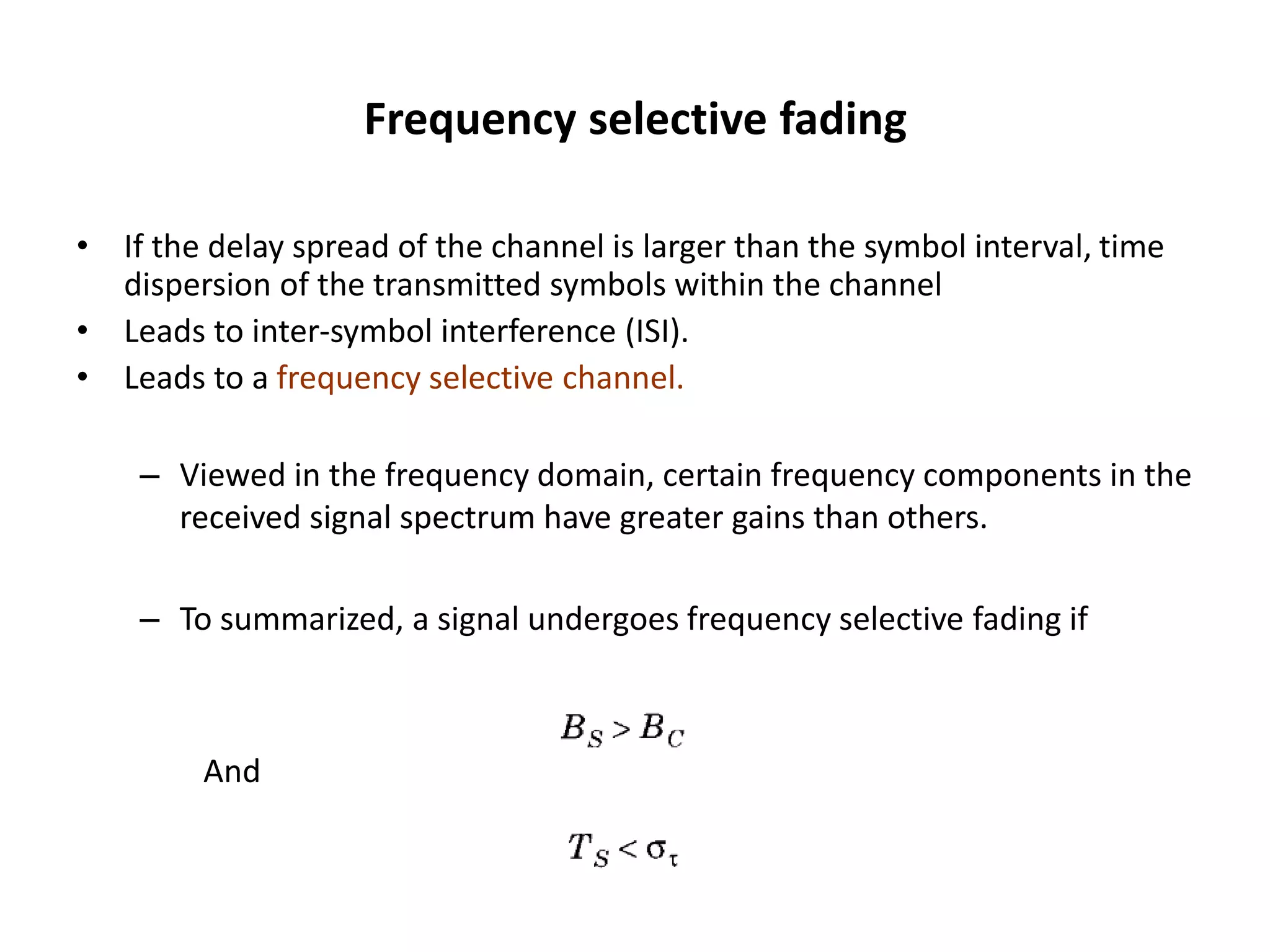 Fading in wireless communication.ppt