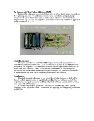 Fading leds via pwm | PDF