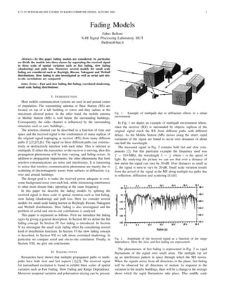 Fading models text | PDF