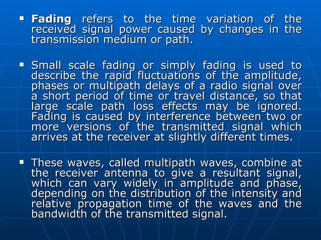 Fading Seminar | PPT