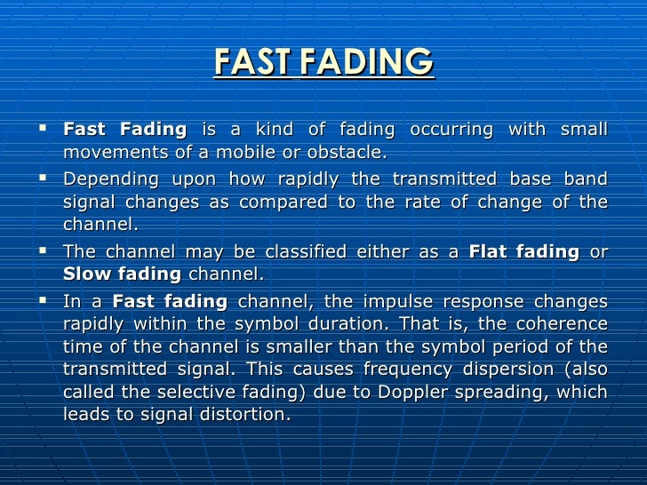 Fading Seminar