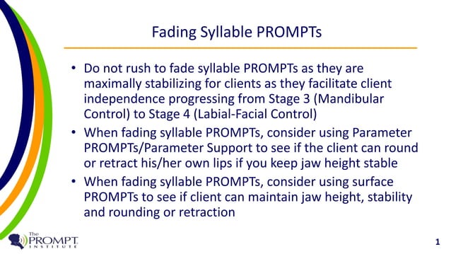 Fading syllable PROMPTs | PPTX