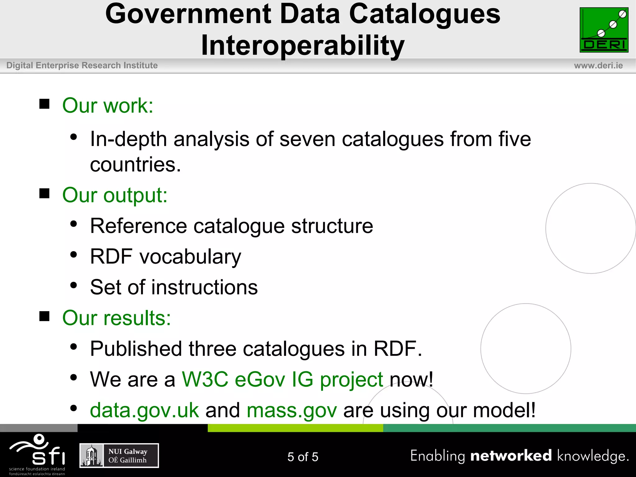 Government data catalogues interoperability | PPT | Databases | Computer Software and Applications