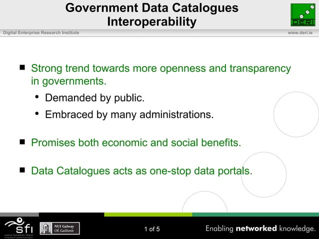 Government data catalogues interoperability | PPT | Databases ...