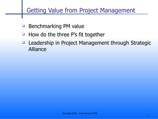 Building Project management Value through Strategic Alignment | PPT