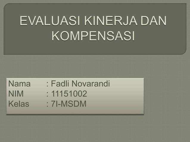 Framework (tunjangan non finansial) | PPT