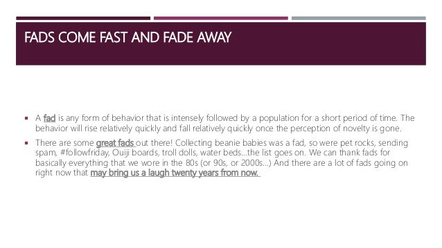 Fads and trends lesson 1 | PPTX