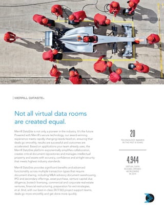 Merrill Corporation - Merrill DataSite NEW | PDF | Databases | Computer ...