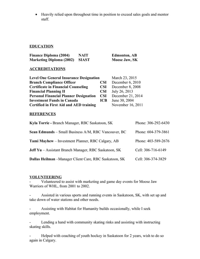 insuranceresume | DOC | Business Administration | Business