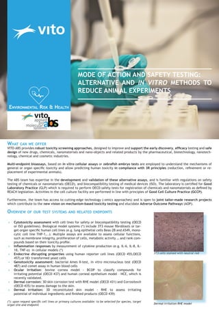 VITO-ABServices- in vitro methods -TN-MRG-023-E | PDF