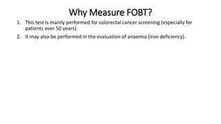 FAECAL CLINICAL CHEMISTRY TESTS.pptx