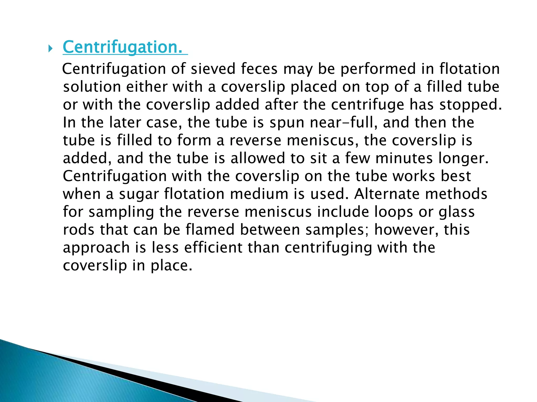 Faecal examination | PPTX