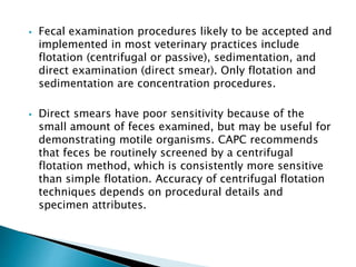 Faecal examination | PPTX