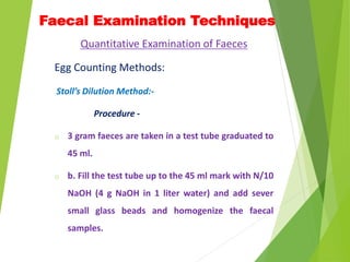 Faecal_Examination_Techniques_-II__Practical_.pptx