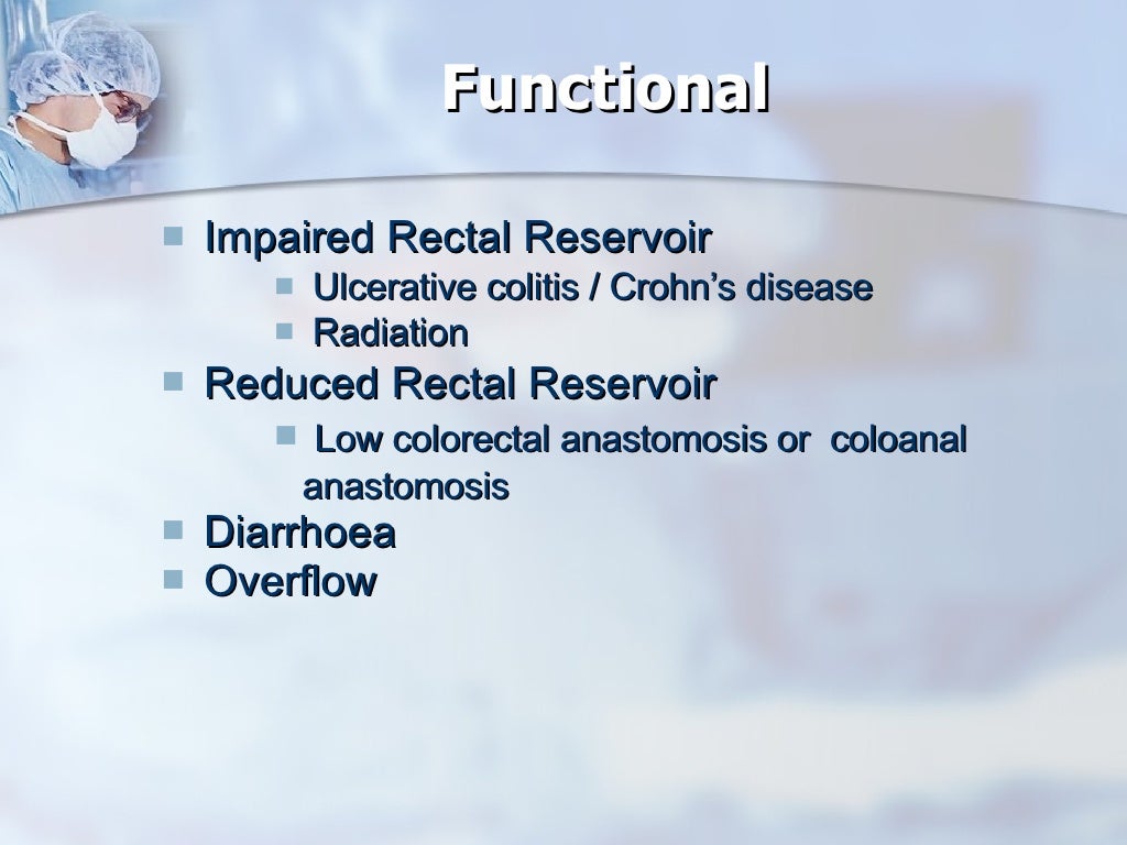 Faecal Incontinence Causes Diagnosis And Contemporary Treatment