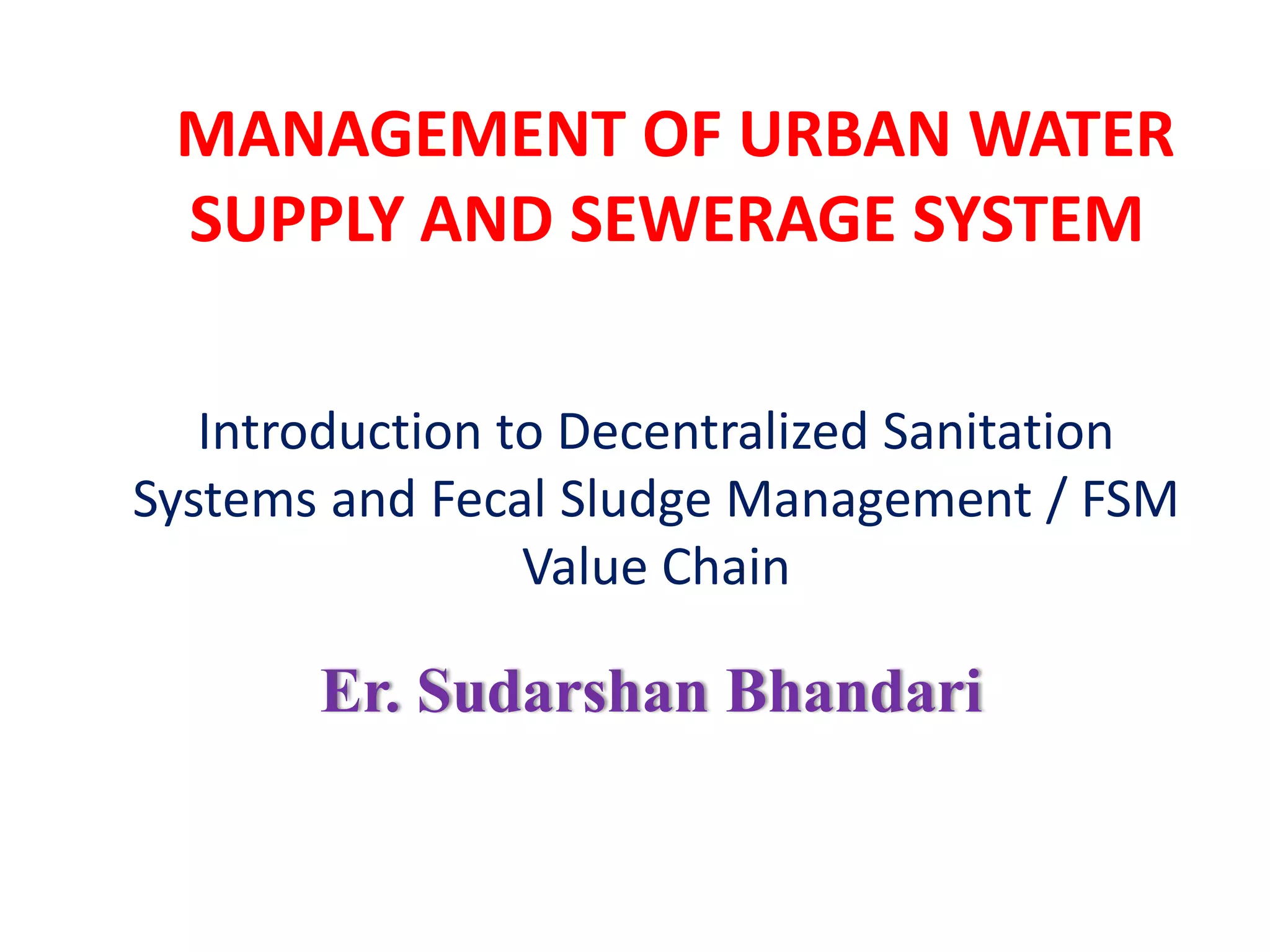 Faecal sludge management | PDF