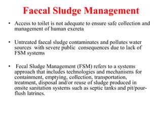 Faecal sludge management | PDF