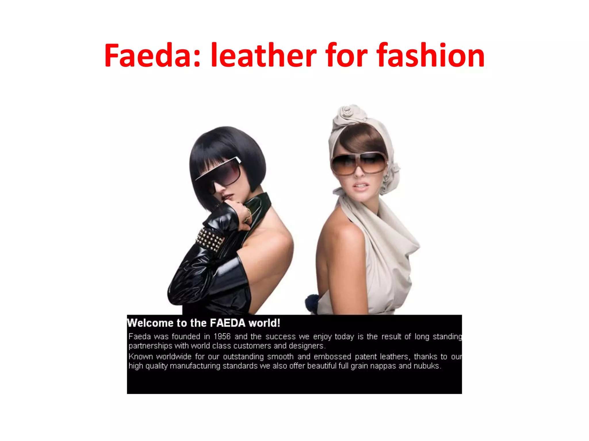 Faeda leather for fashion | PDF | Style & Fashion