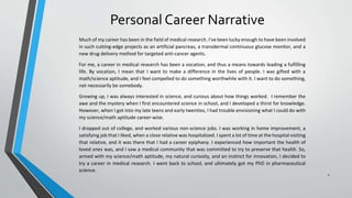 Personal career narrative_JHurley_LI | PPT