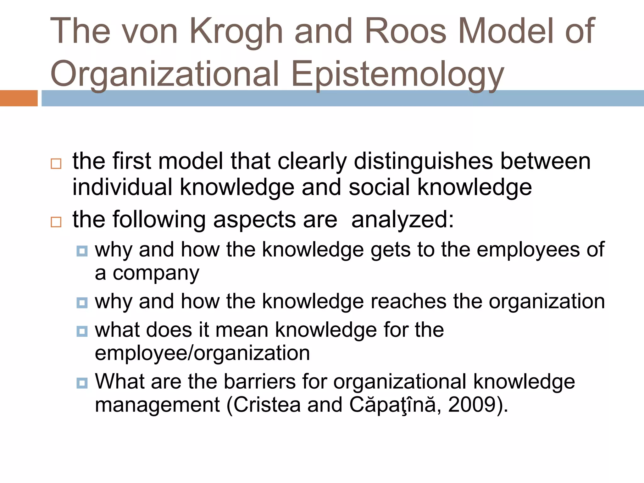 Knowledge Management Models | PPTX
