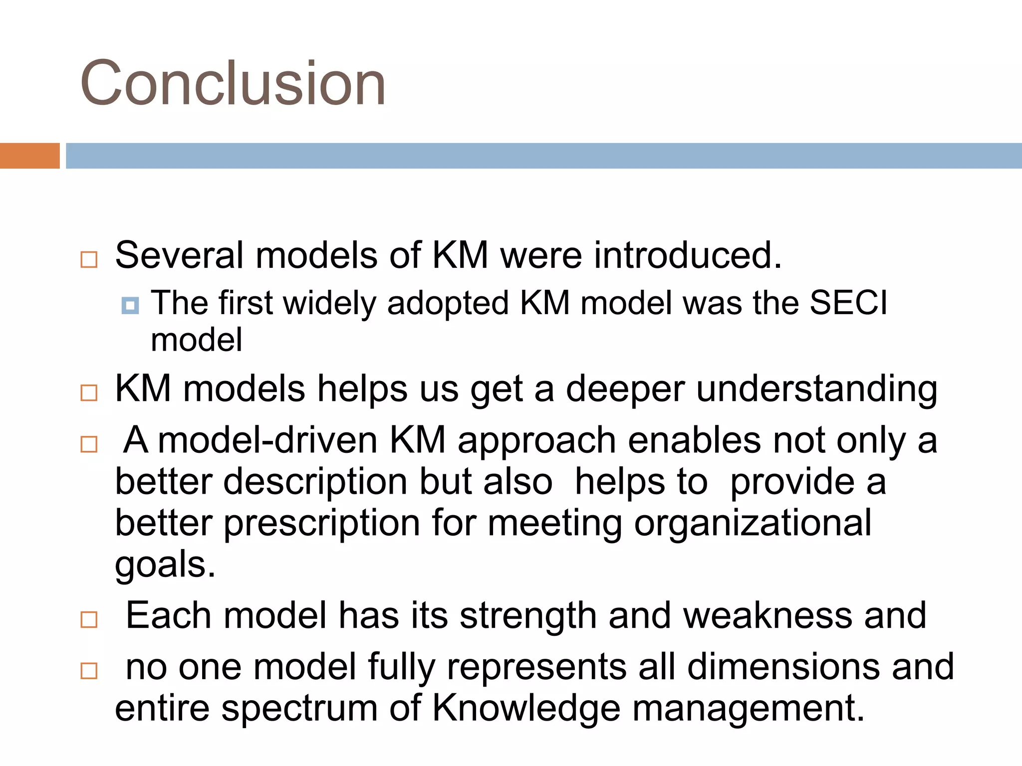 Knowledge Management Models | PPTX