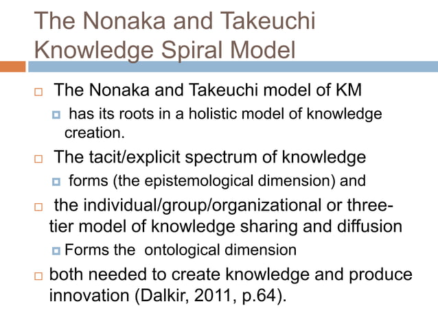 Knowledge Management Models | PPTX