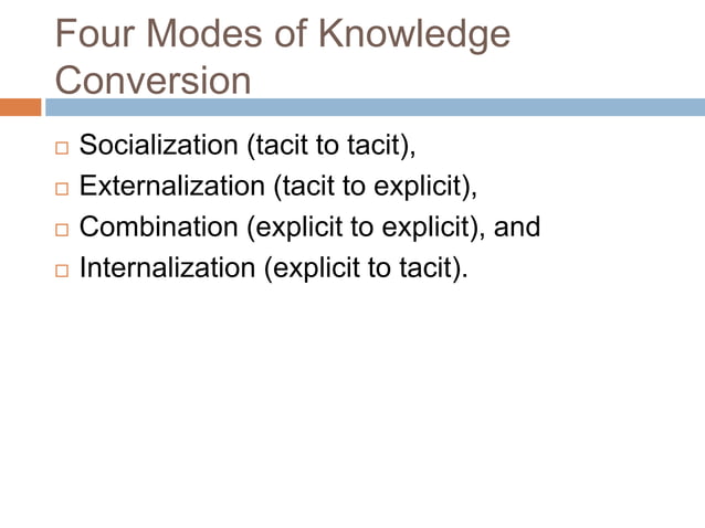 Knowledge Management Models | PPTX