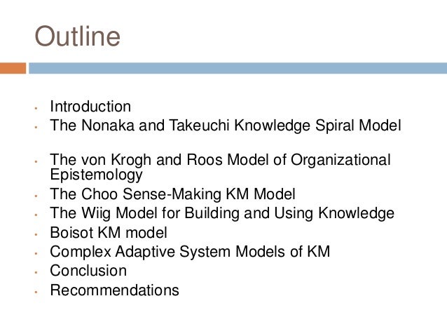Knowledge Management Models