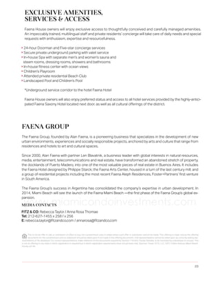 Faena House Miami Beach brochure | PDF