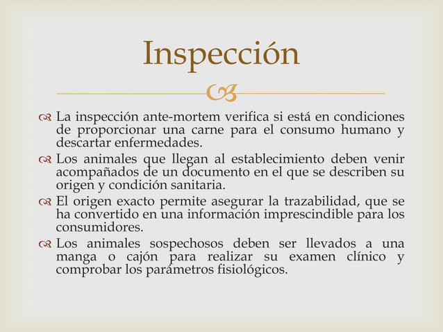 Proceso de Faenado en bovinos | PPTX