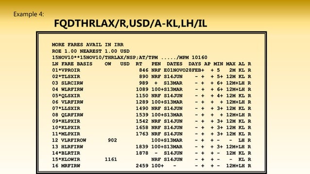 APPLY ADVANCED AIRFARE RULES AND PROCEDURES | PPT