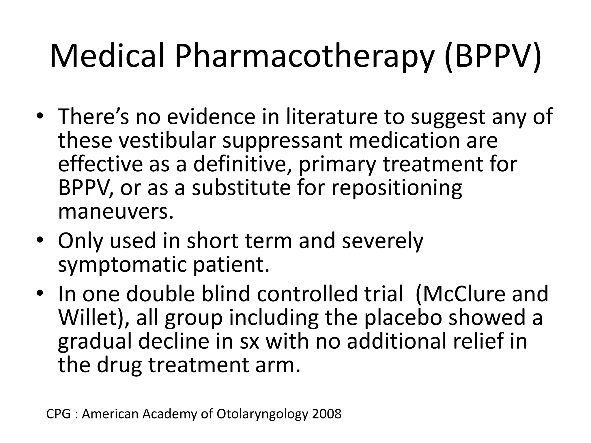 Approach to Dizziness and Vertigo in Emergency Department | PPTX