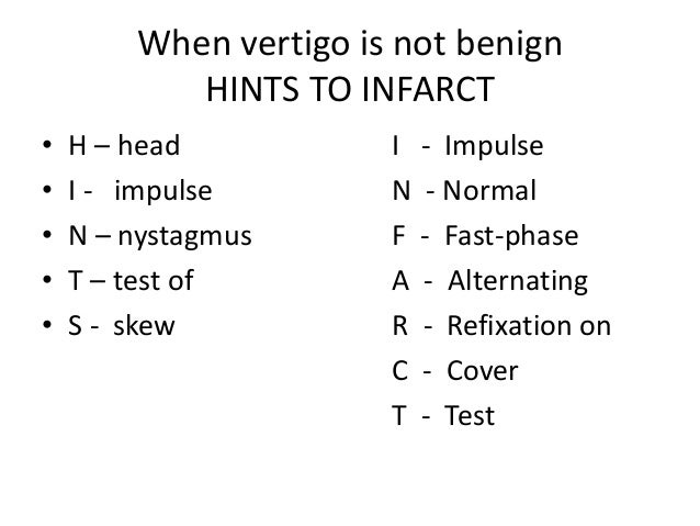 Approach to Dizziness and Vertigo in Emergency Department