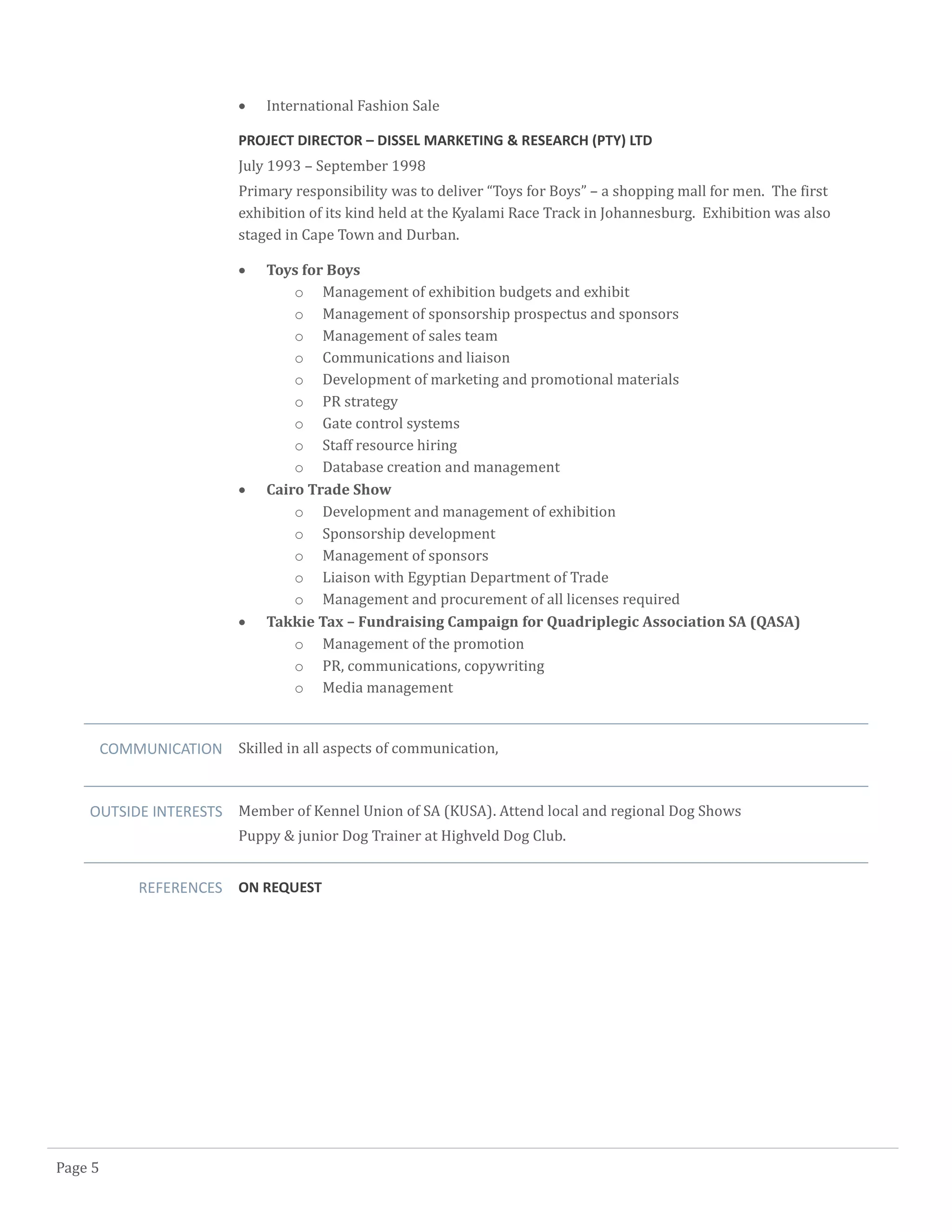 Tracey Leigh Resume | PDF