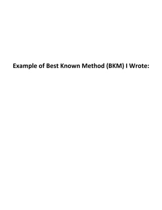 Portfolio Summary Doc | PDF