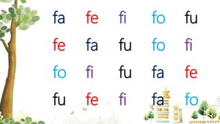 fa fe fi fo fu syllables | PPTX