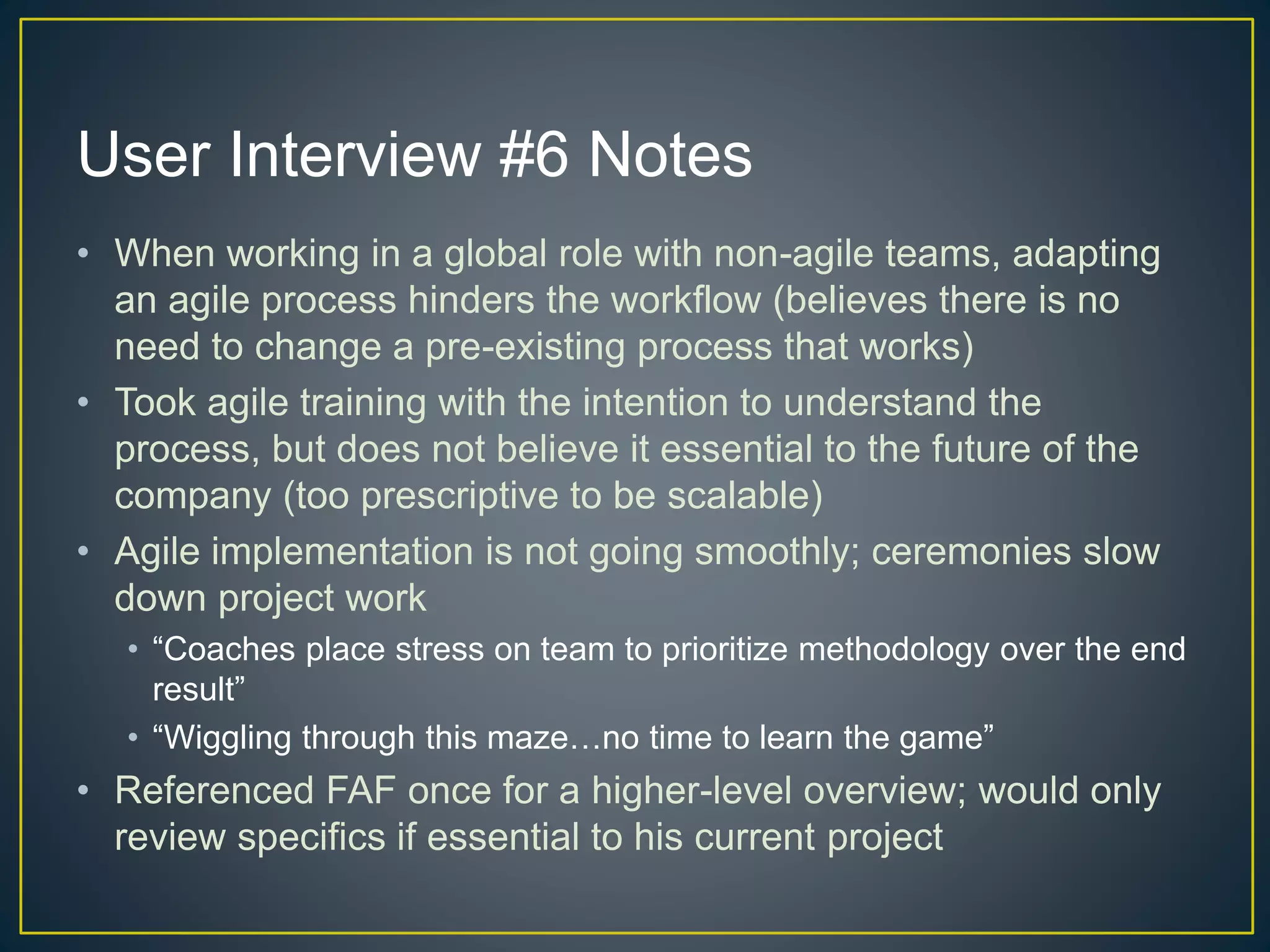 Ford Agile Framework | PPTX