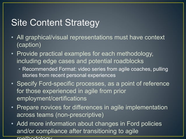 Ford Agile Framework | PPT