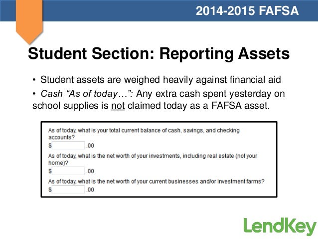2014 - 2015 FAFSA Review