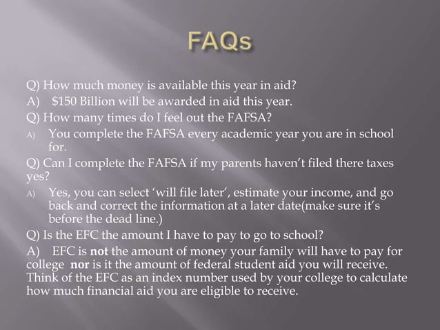 Everything You Need to Know About FAFSA | PPT