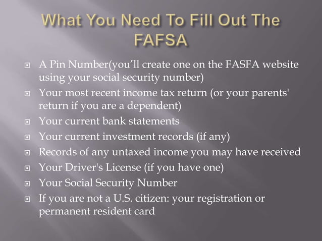 Everything You Need to Know About FAFSA | PPT