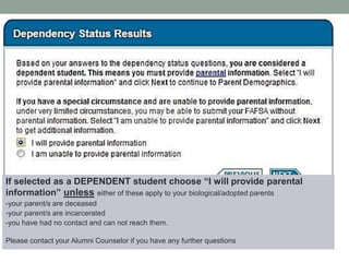 Steps to renewing your FAFSA (Jan 2016) | PPT