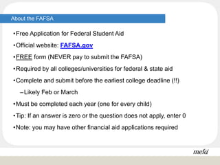 FAFSA Step-by-Step Slideshare | PPTX