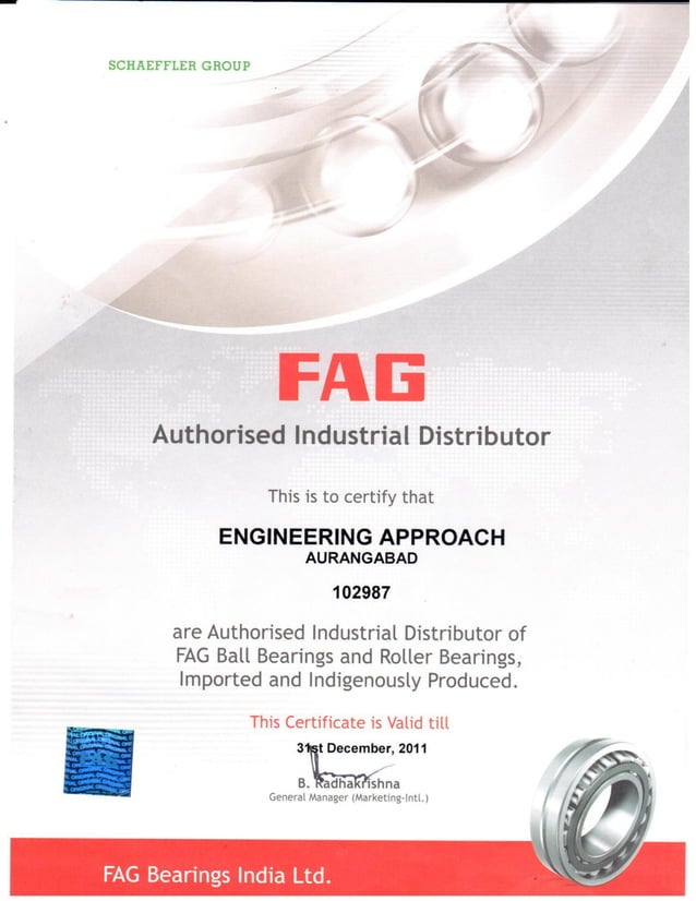 Fag certificate 2011 | PDF