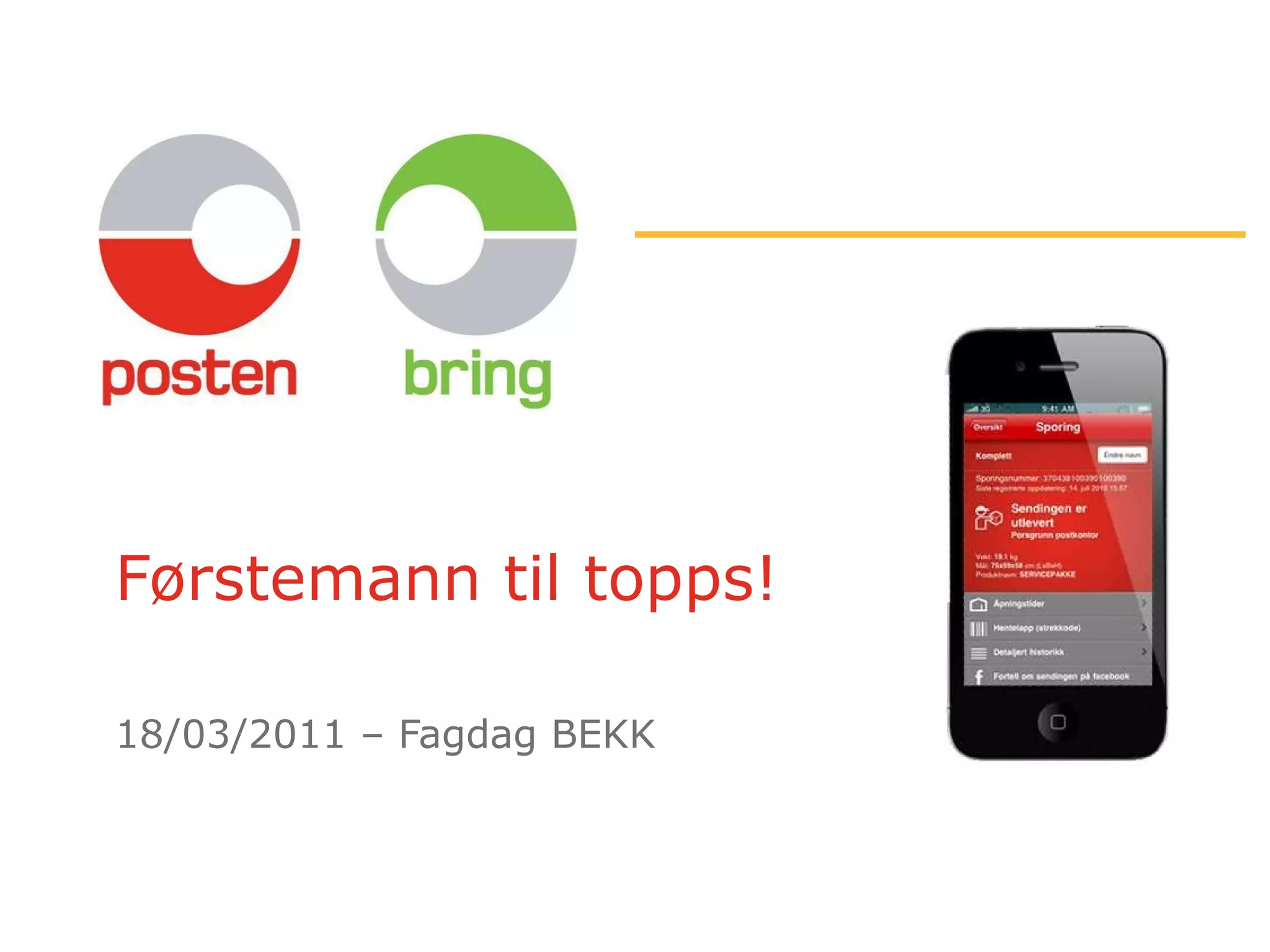 Presentasjon Fagdag BEKK | PPT