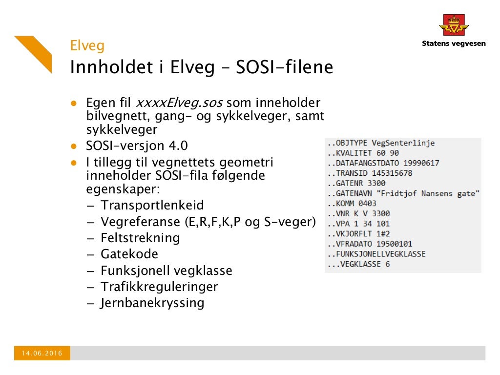 Fagdag vegnettstjenester fra nvdb elveg - et produkt fra nvdb (linda ...