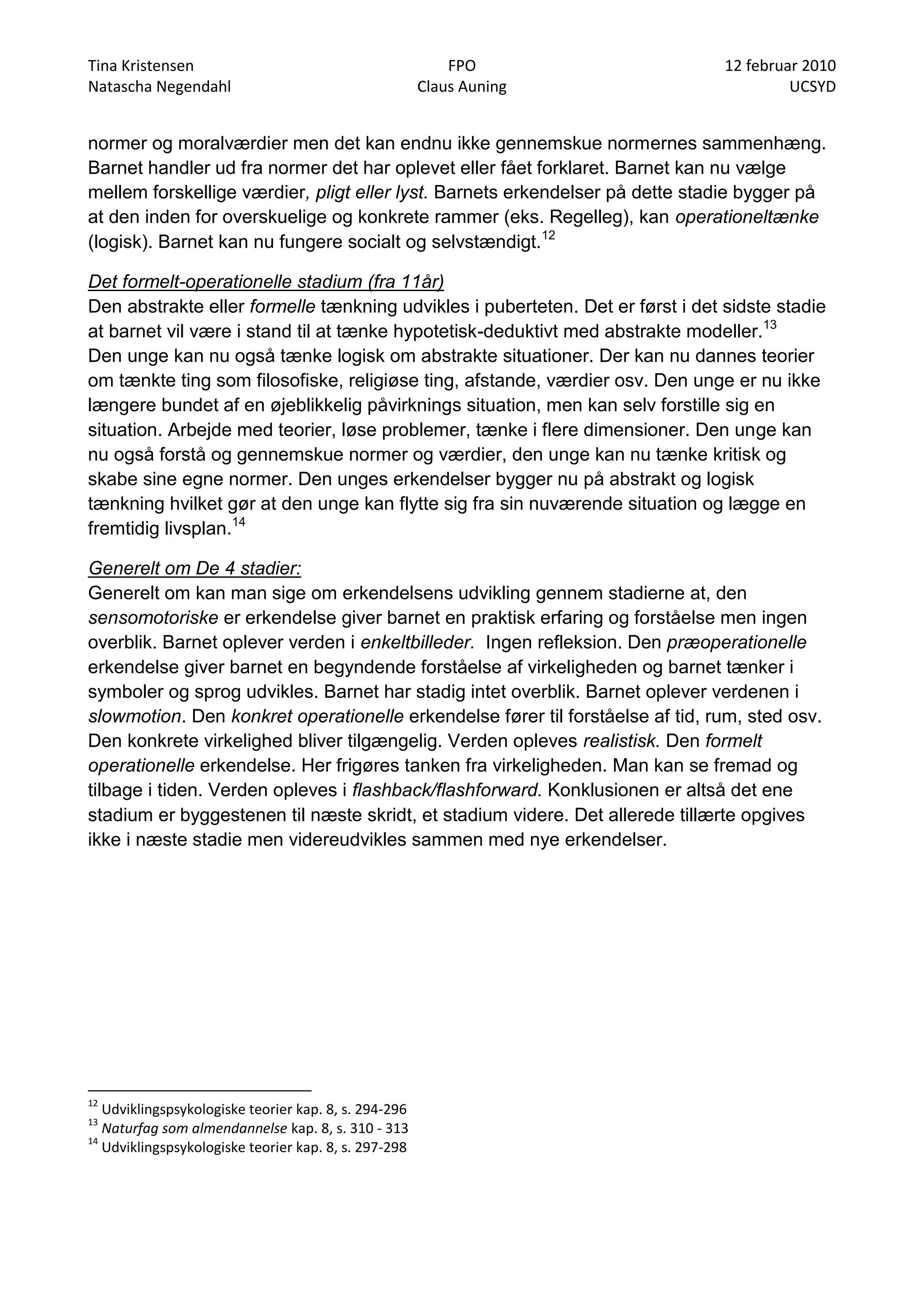 Faglig PæDagogisk Opgave Tnt | PDF