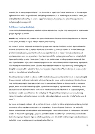 Fagrapport Matematik Afleveret | PDF